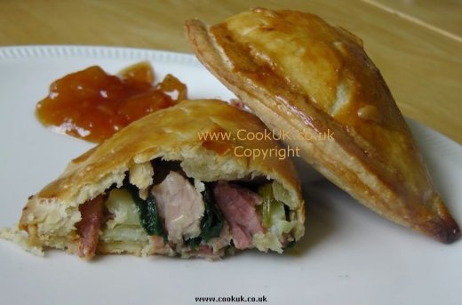 Ham, Potato and Spinach Pasty - CookUK Recipes